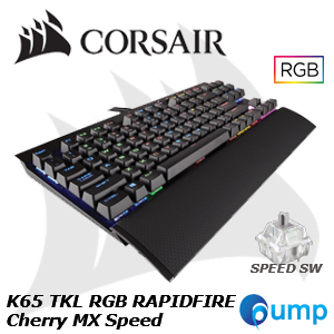 ขาย Corsair K65 TKL RGB RAPIDFIRE Mechanical Gaming Keyboard - Cherry ...