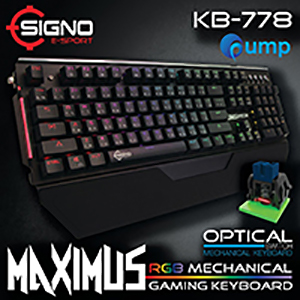 ขาย SIGNO E-Sport KB-778 MAXIMUS Optical Switch RGB Mechanical Gaming ...