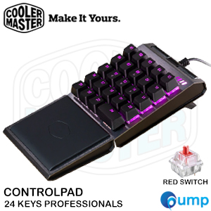 ขาย Cooler Master Controlpad for Gamers and Creative Professionals - Red Sw ราคา 2,590.00 บาท