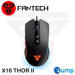 ขาย Fantech X16 THOR II Macro RGB Gaming Mouse - Black ราคา 490.00 บาท