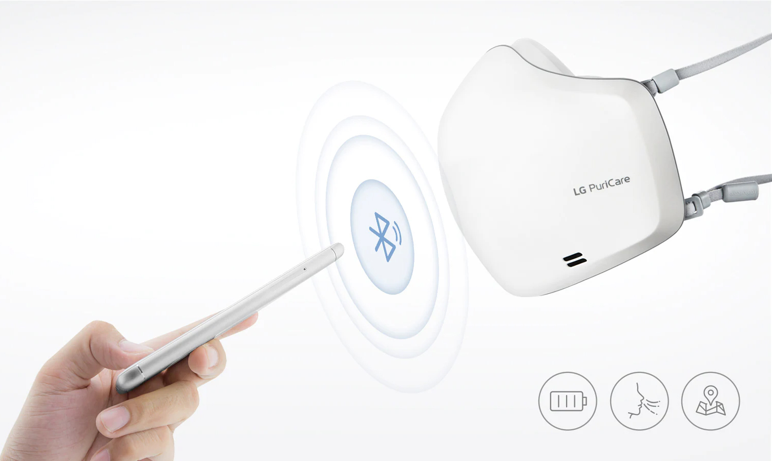 ขาย LG PuriCare Mask Wearable Air Purifier Gen 2 (White color) ราคา ...