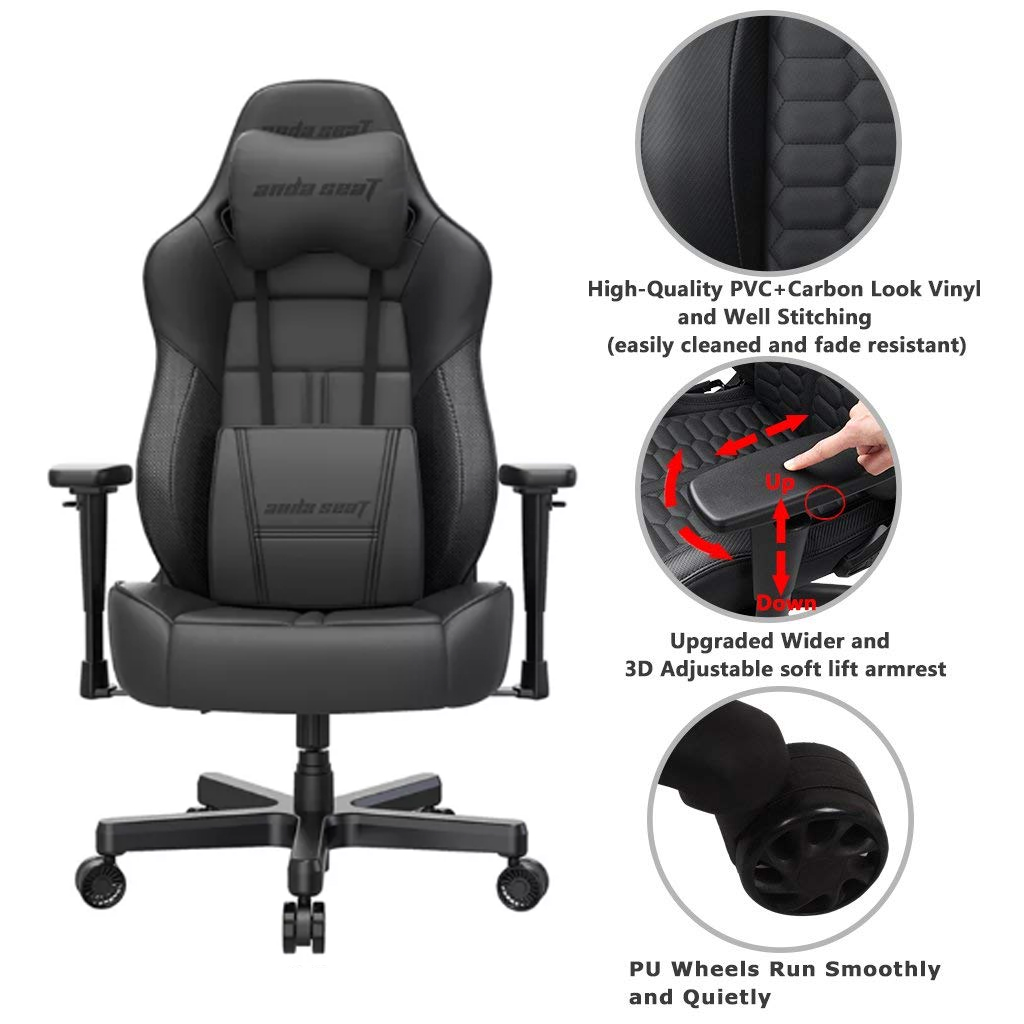 ขาย Anda Seat Dark Demon Gaming Chair - Black ราคา 10,900.00 บาท