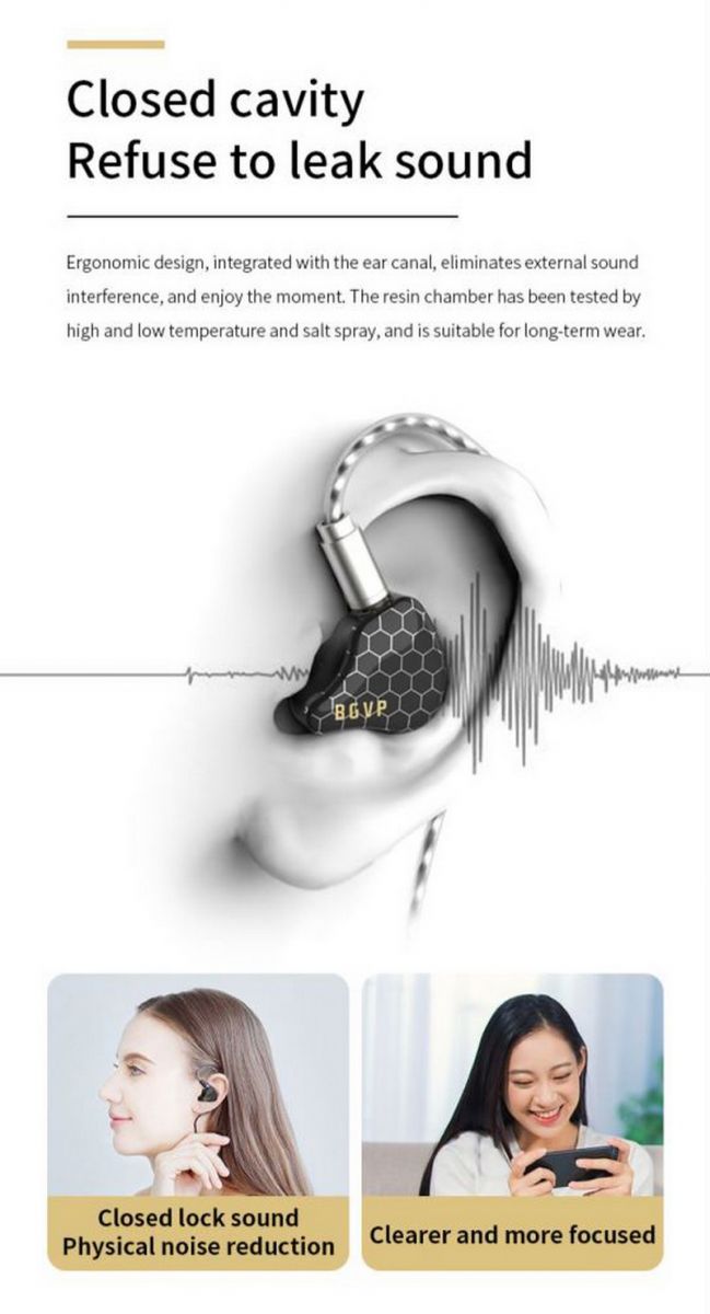ขาย BGVP Scale - In-Ear Monitors - 3.5mm With MIC - White ราคา 790.00 บาท