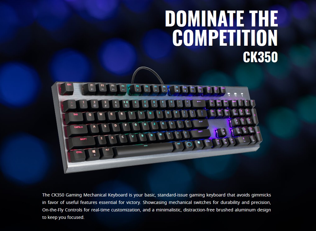 ขาย Cooler Master CK350 Dominate The Competition Gaming Keyboard ...