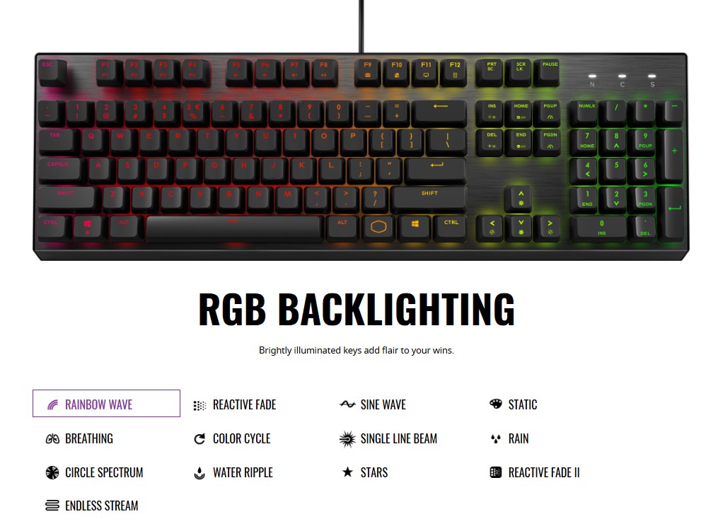 ขาย Cooler Master CK350 Dominate The Competition Gaming Keyboard ...