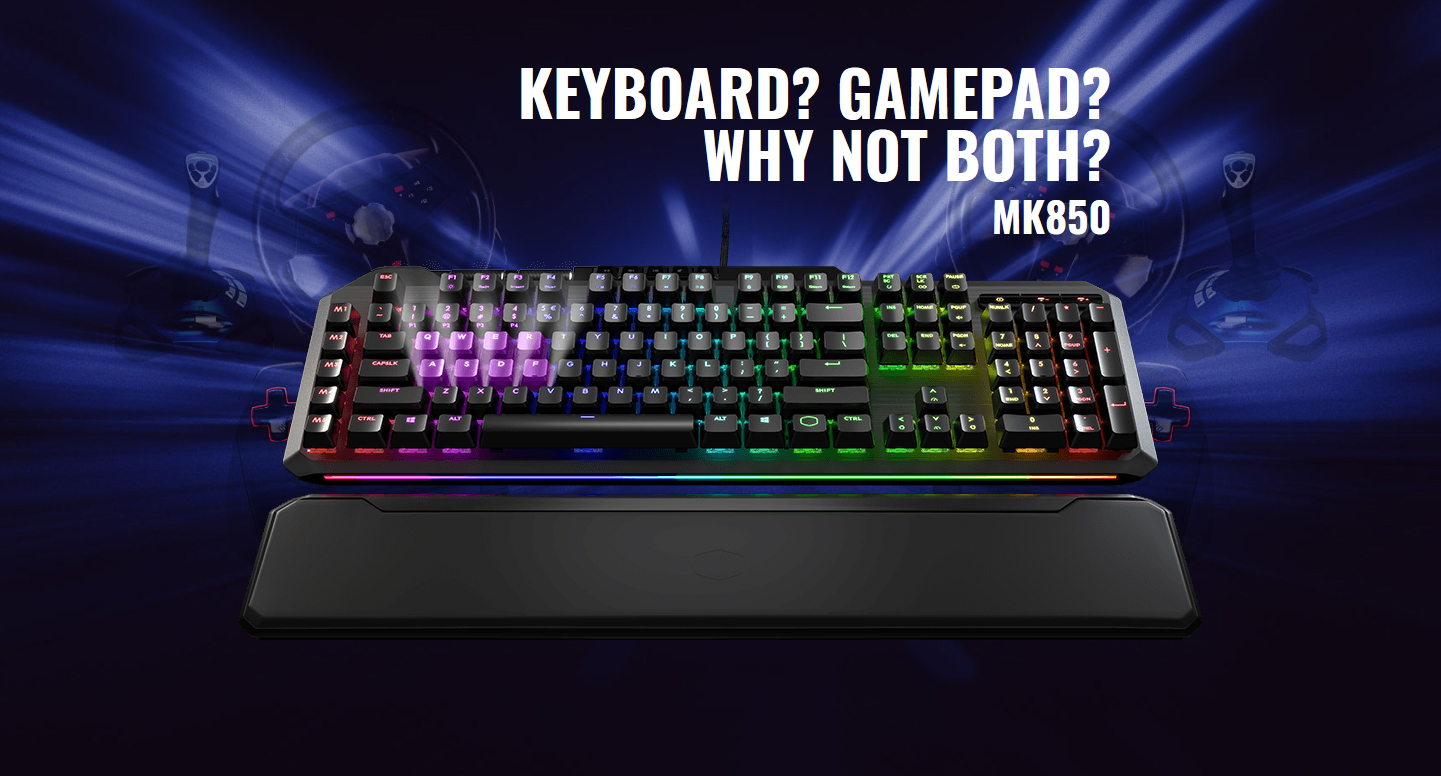 ขาย Cooler Master MK850 Mechanical ANALOG Gaming Keyboard - Red Switch ...
