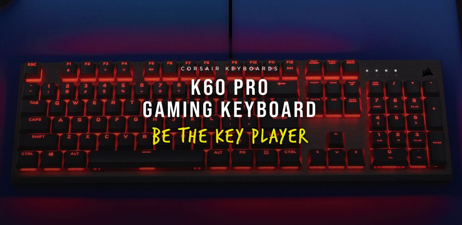 ขาย Corsair K60 PRO (Red LED) Mechanical Gaming Keyboard - Cherry MX ...