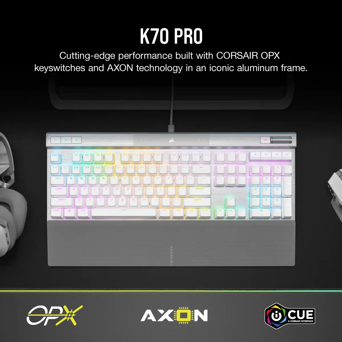 ขาย Corsair K70 Pro RGB Optical-Mechanical Gaming Keyboard with ...