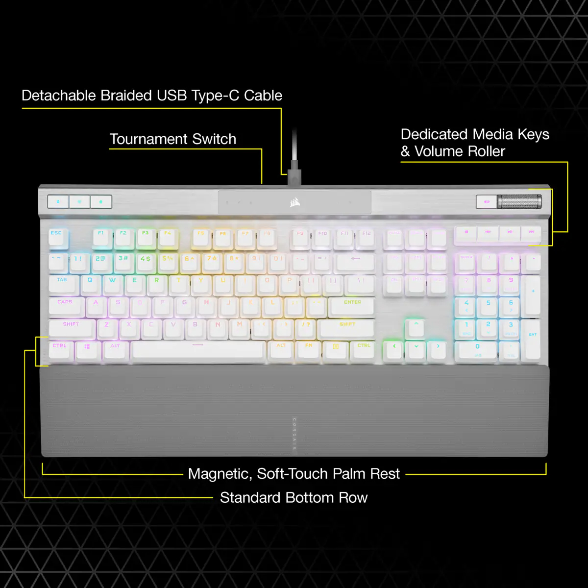 ขาย Corsair K70 Pro RGB Optical-Mechanical Gaming Keyboard with ...