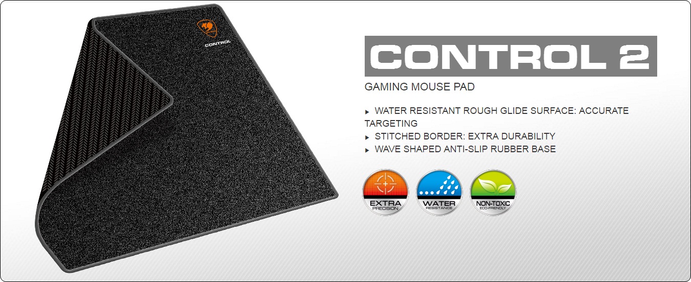 ขาย COUGAR Control2 Gaming Mouse Pad (Size M) ราคา 450.00 บาท