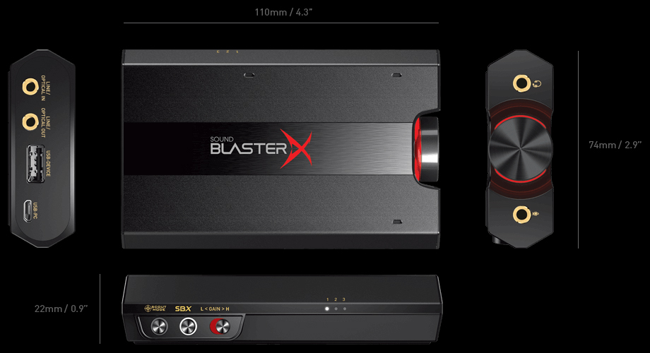 ขาย CREATIVE BLASTERX G5 7.1 HD Audio Portable ราคา 3,990.00 บาท