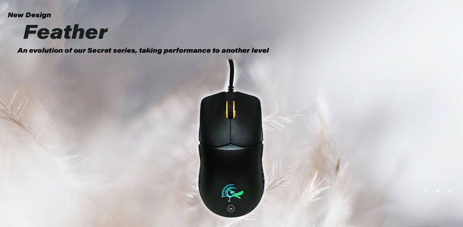 ขาย Ducky Feather Gaming Mouse - Blue Edition ราคา 1,990.00 บาท