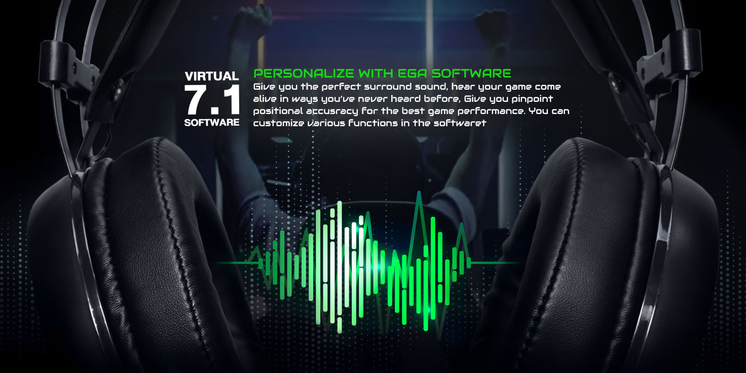 ขาย EGA Type H3 Spectrum RGB 7.1 Surround Gaming Headset - Green ราคา ...