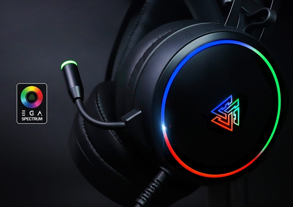 ขาย EGA Type H8 Spectrum RGB 7.1 Surround Gaming Headset ราคา 449.00 บาท