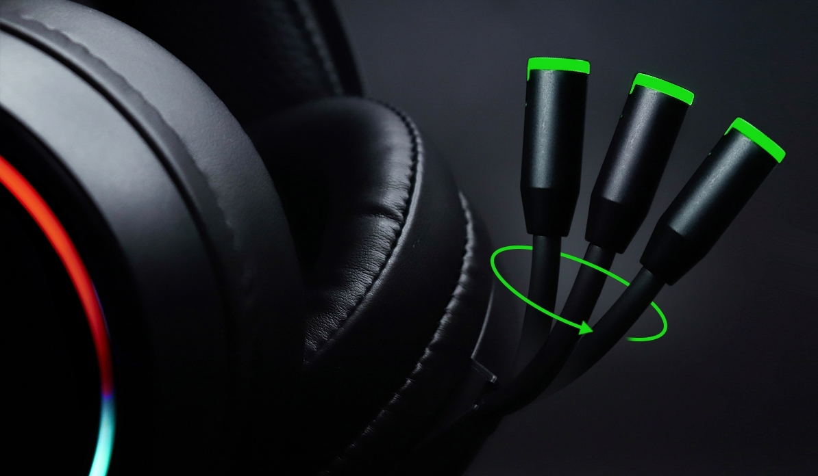 ขาย EGA Type H8 Spectrum RGB 7.1 Surround Gaming Headset ราคา 449.00 บาท