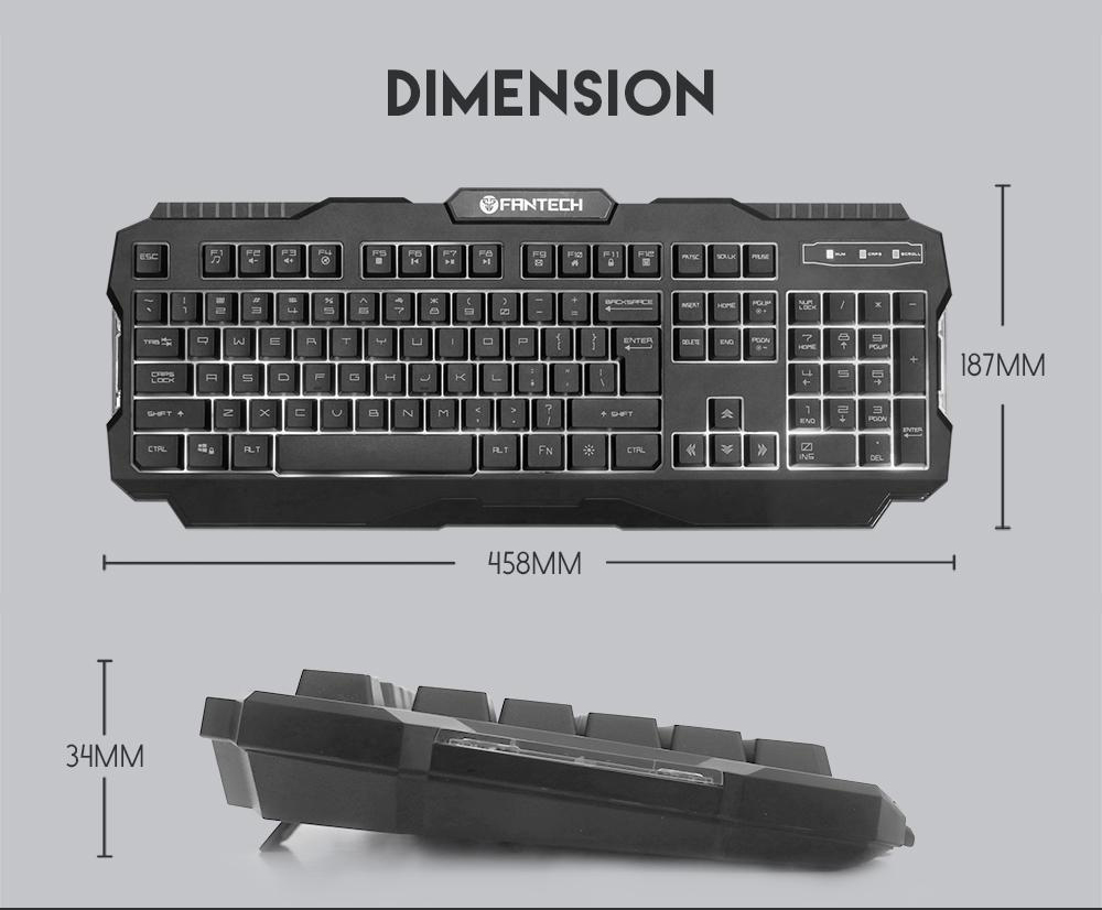 ขาย Fantech K511 Hunter Pro Gaming Keyboard ราคา 390.00 บาท