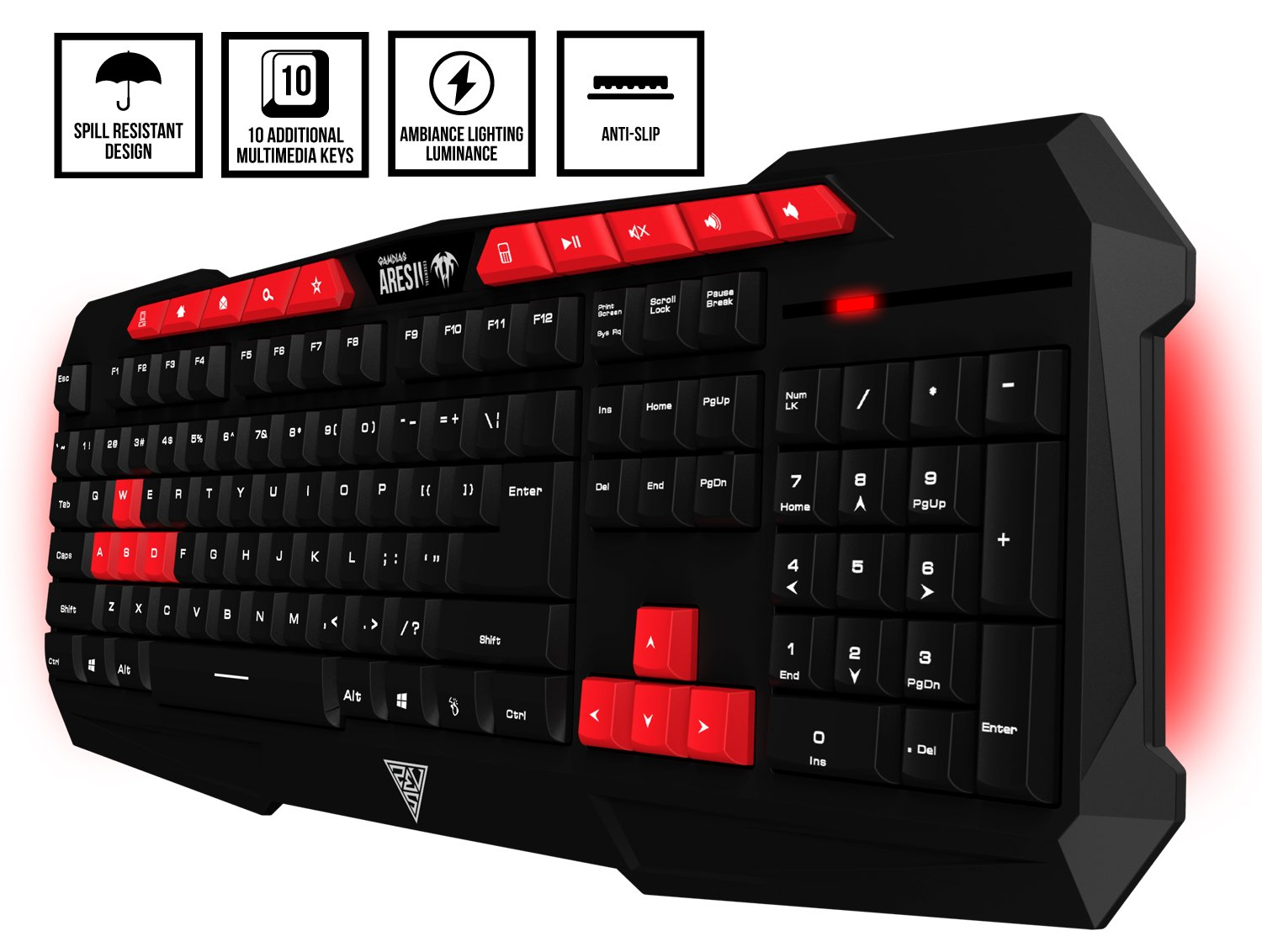 ขาย GAMDIAS ARES - GKC100 Gaming Membrane Keyboard (TH) and DEMETER ...