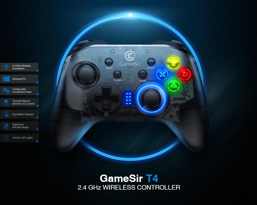 ขาย GameSir T4 Wireless 2.4 GHz Controller ราคา 1,290.00 บาท