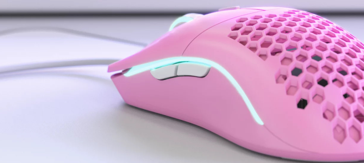 ขาย Glorious Model O- (Minus) Gaming Mouse - Pink Edition ราคา 2,390.00 บาท