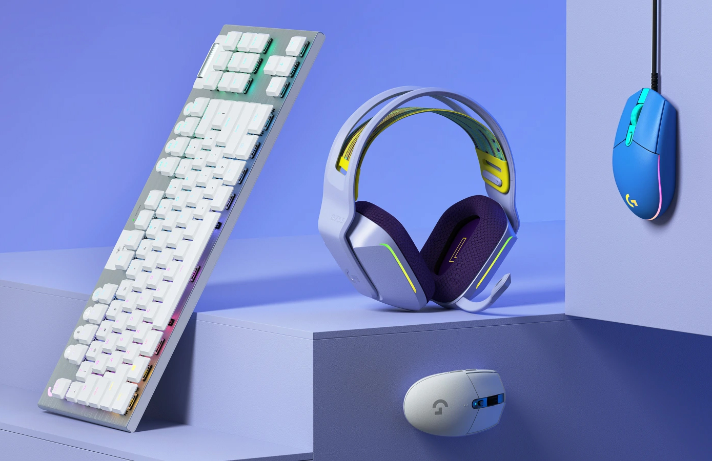 ขาย Logitech G733 Lightspeed Wireless Gaming Headphone - White ราคา ...