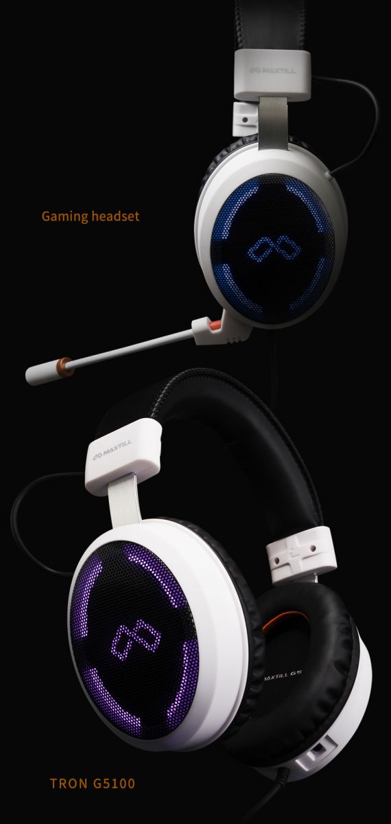 ขาย Maxtill Tron G5100 Virtual 7.1 Vibration Gaming Headset - White ...