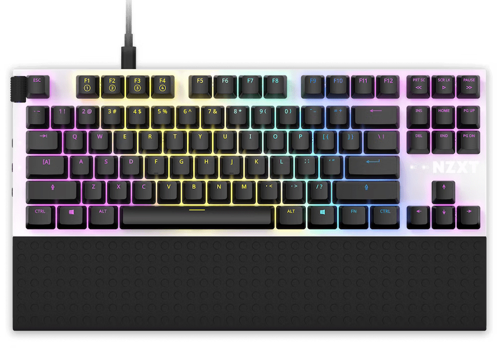 ขาย NZXT Function Mechanical Keyboard - TKL / US / White ราคา 4,150.00 บาท