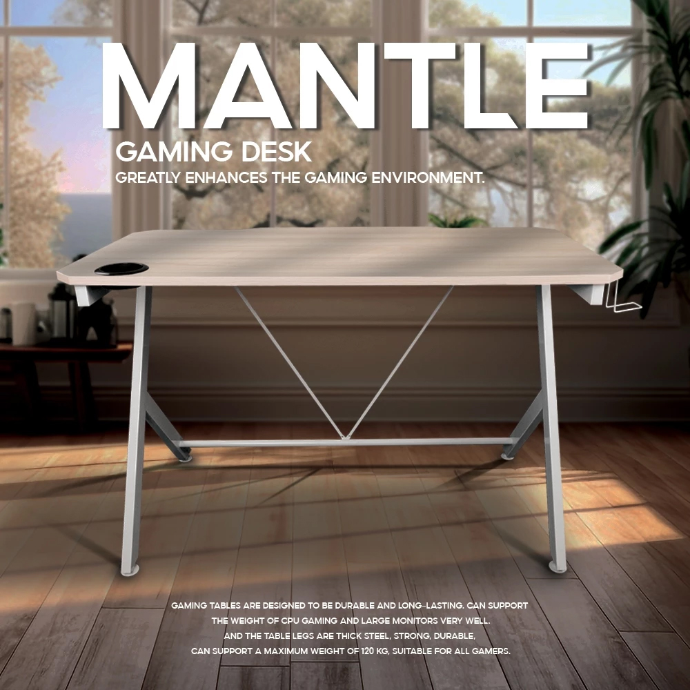 ขาย Neolution E-sport Mantle II Gaming Desk - Wood White ราคา 2,190.00 บาท