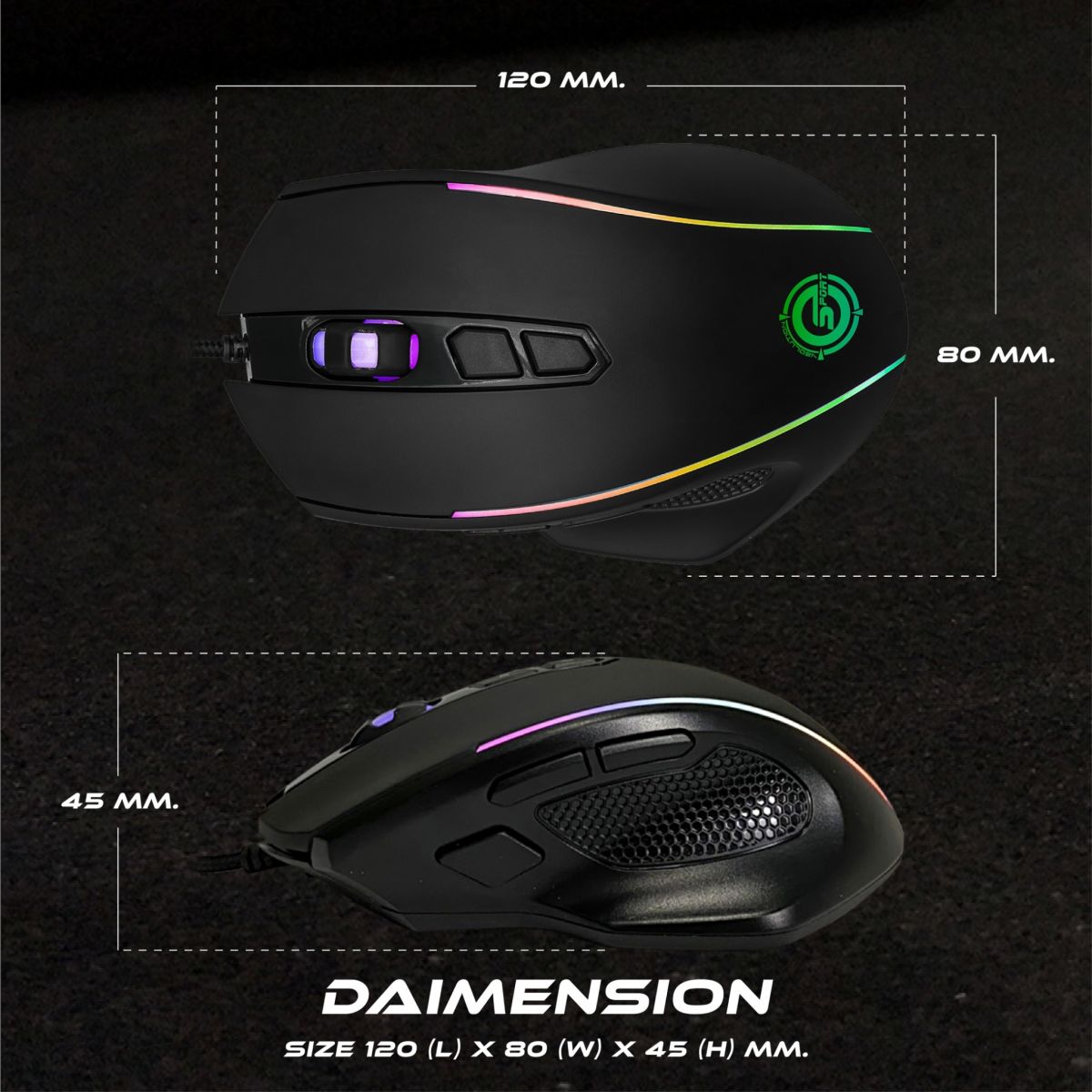 ขาย Neolution E-Sport Guardian Gaming Mouse ราคา 470.00 บาท