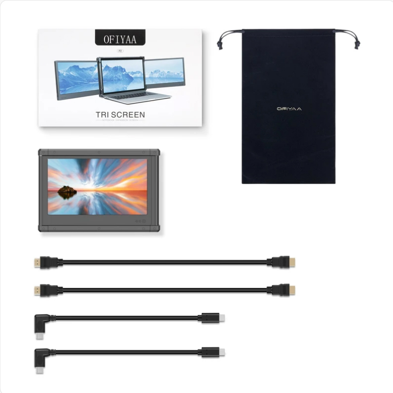 ขาย OFIYAA Tri-Screen - Triple Screen 11.6 Inch Laptop Monitor ราคา ...