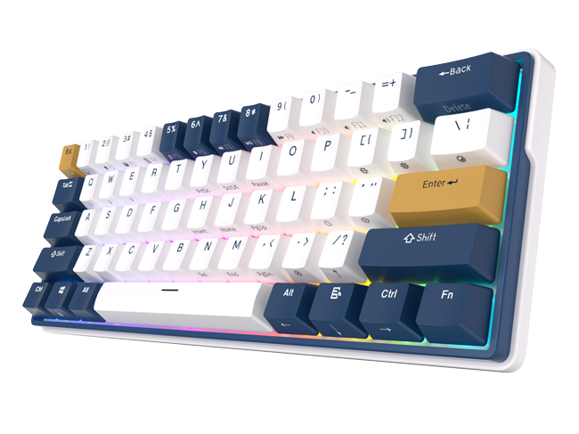 ขาย Royal Kludge RK61 Plus Wireless Mechanical Gaming Keyboard - White ...