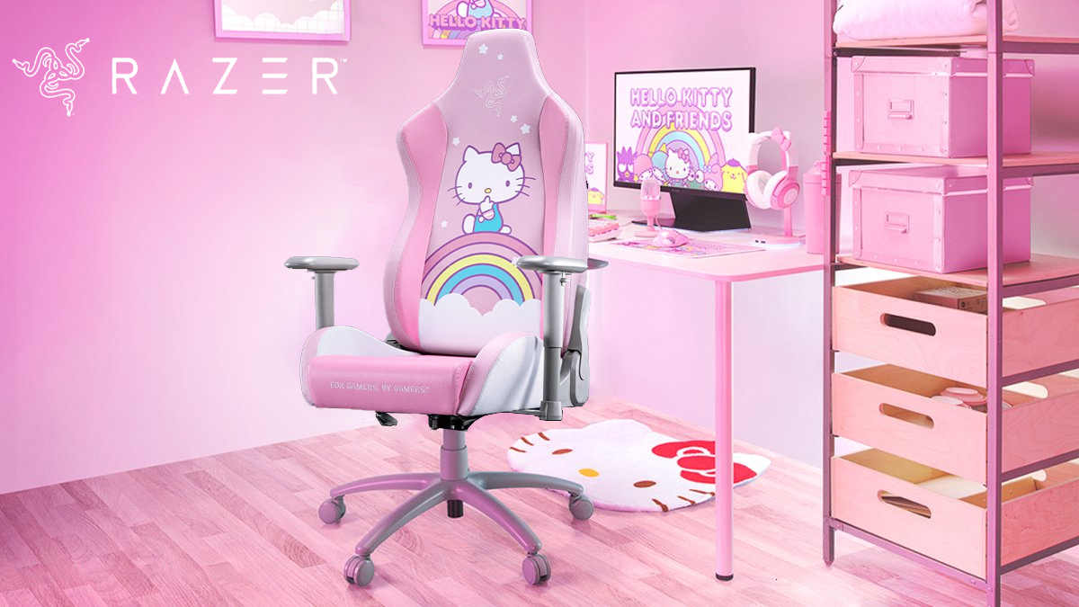 ขาย Razer ISKUR X Ergonomic Built-in Lumbar Gaming Chair - Hello Kitty ...