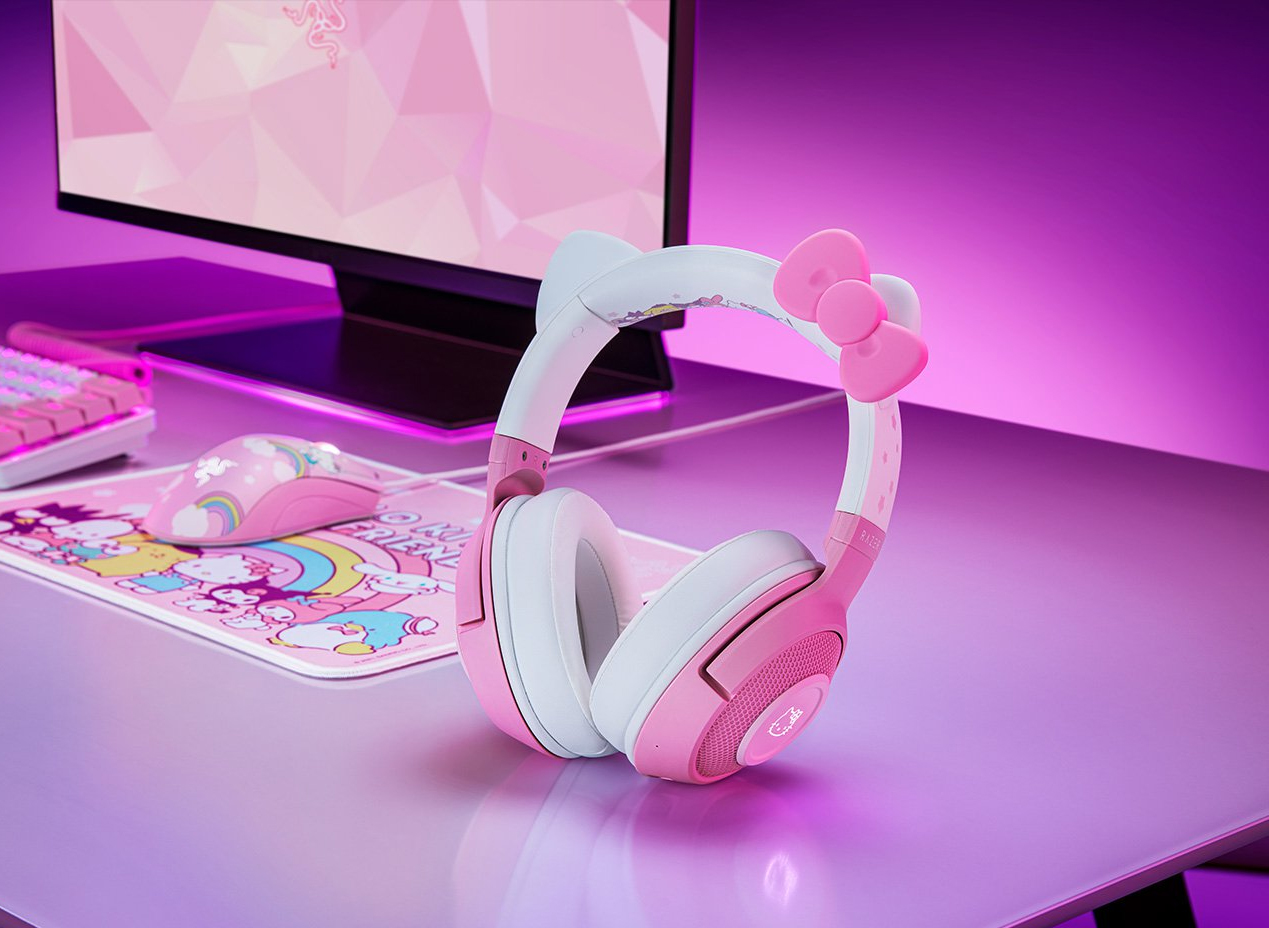 ขาย Razer Kraken Kitty Edition RGB Gaming Headset - Pink ราคา 5,290.00 บาท