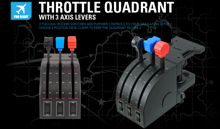 ขาย Saitek Pro Flight Throttle Quadrant ราคา 5,200.00 บาท