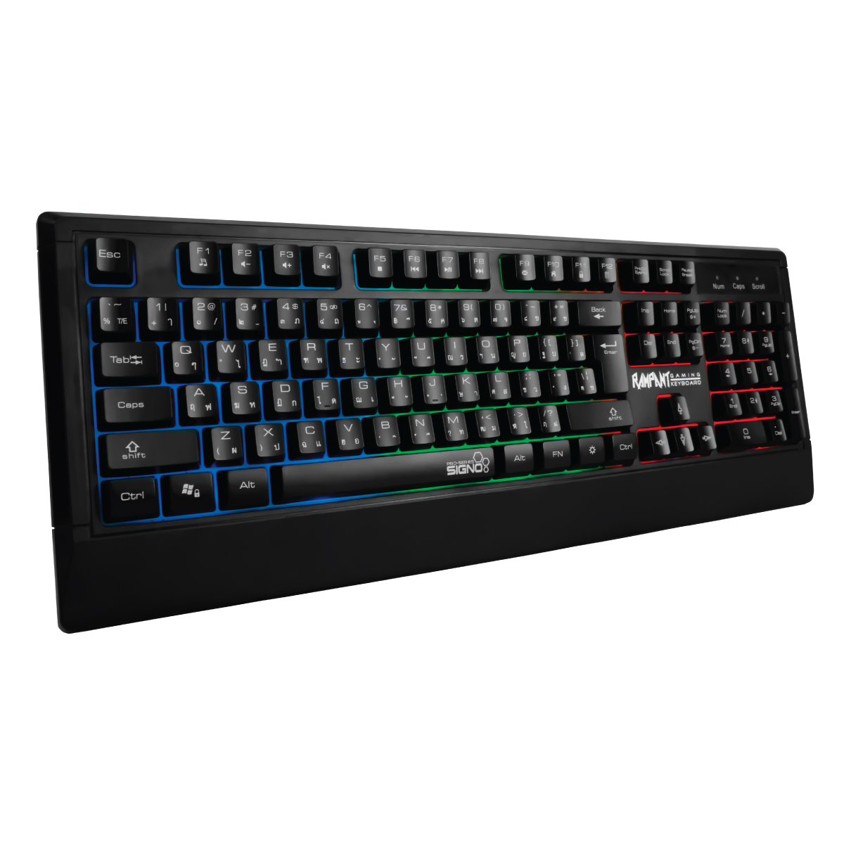 ขาย SIGNO Pro-Series KB-717 RAMPANT Gaming Keyboard Rubber Dome ...