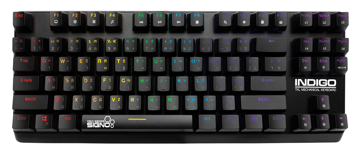 ขาย Signo E-sport KB-718 INDIGO RGB TKL Gaming Keyboad - Red Optical ...