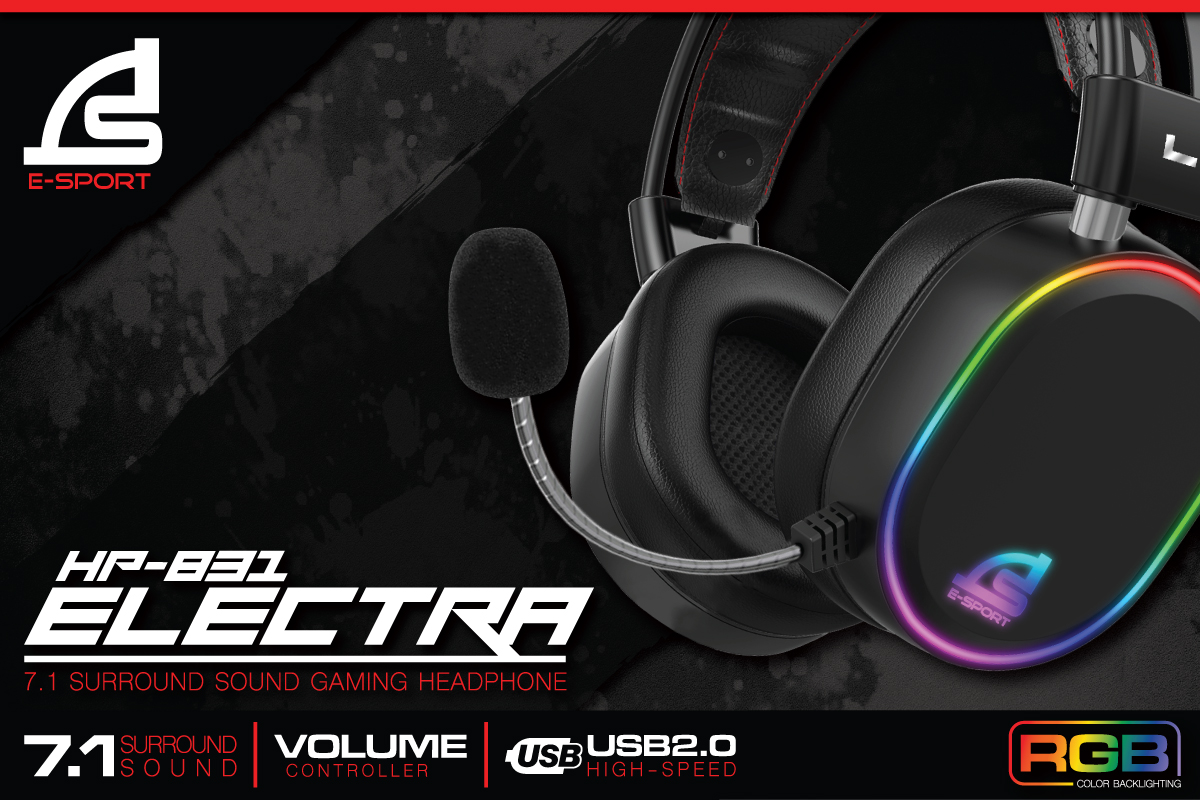 ขาย Signo E-Sport HP-831 Electra 7.1 Surround Sound Gaming Headset ราคา ...