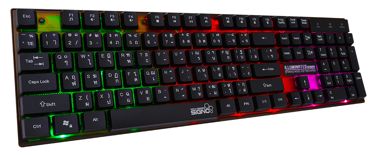 ขาย Signo KB-712 Illuminated RUBBER DOME Switch Gaming Keyboard ราคา ...