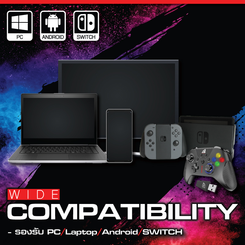 ขาย Signo E-Sport WC-661 Excuber 2.4G Wireless Gaming Controller ราคา ...