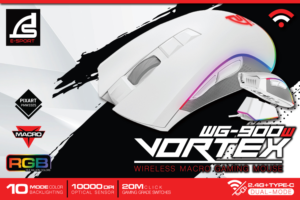ขาย Signo E-Sport WG-900W Vortex Wireless Macro Gaming Mouse ราคา 1,050 ...