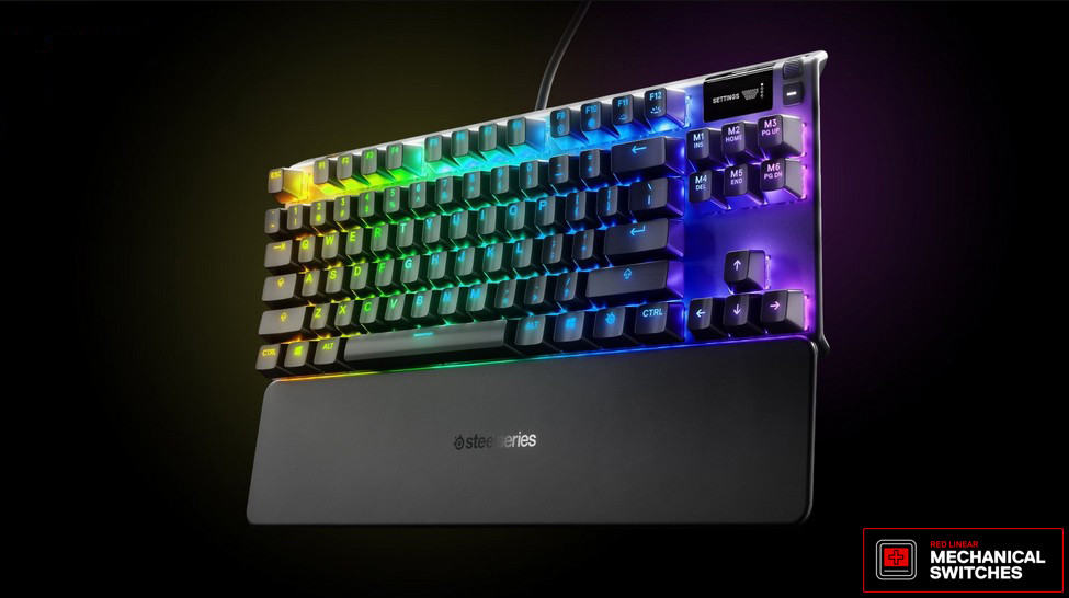 ขาย Steelseries Apex 7 TKL Mechanical Gaming Keyboard - Red Switch (US ...