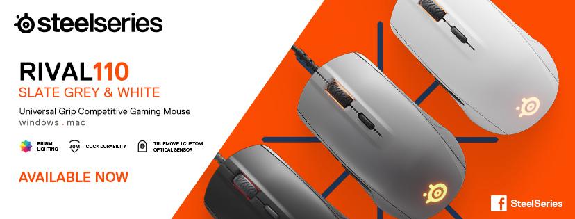 ขาย Steelseries Rival 110 RGB Gaming Mouse (White) ราคา 1,390.00 บาท