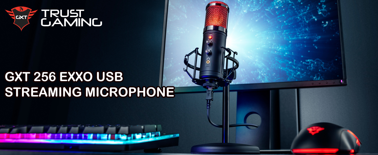 ขาย Trust GXT 256 EXXO USB Streaming Microphone ราคา 3,990.00 บาท