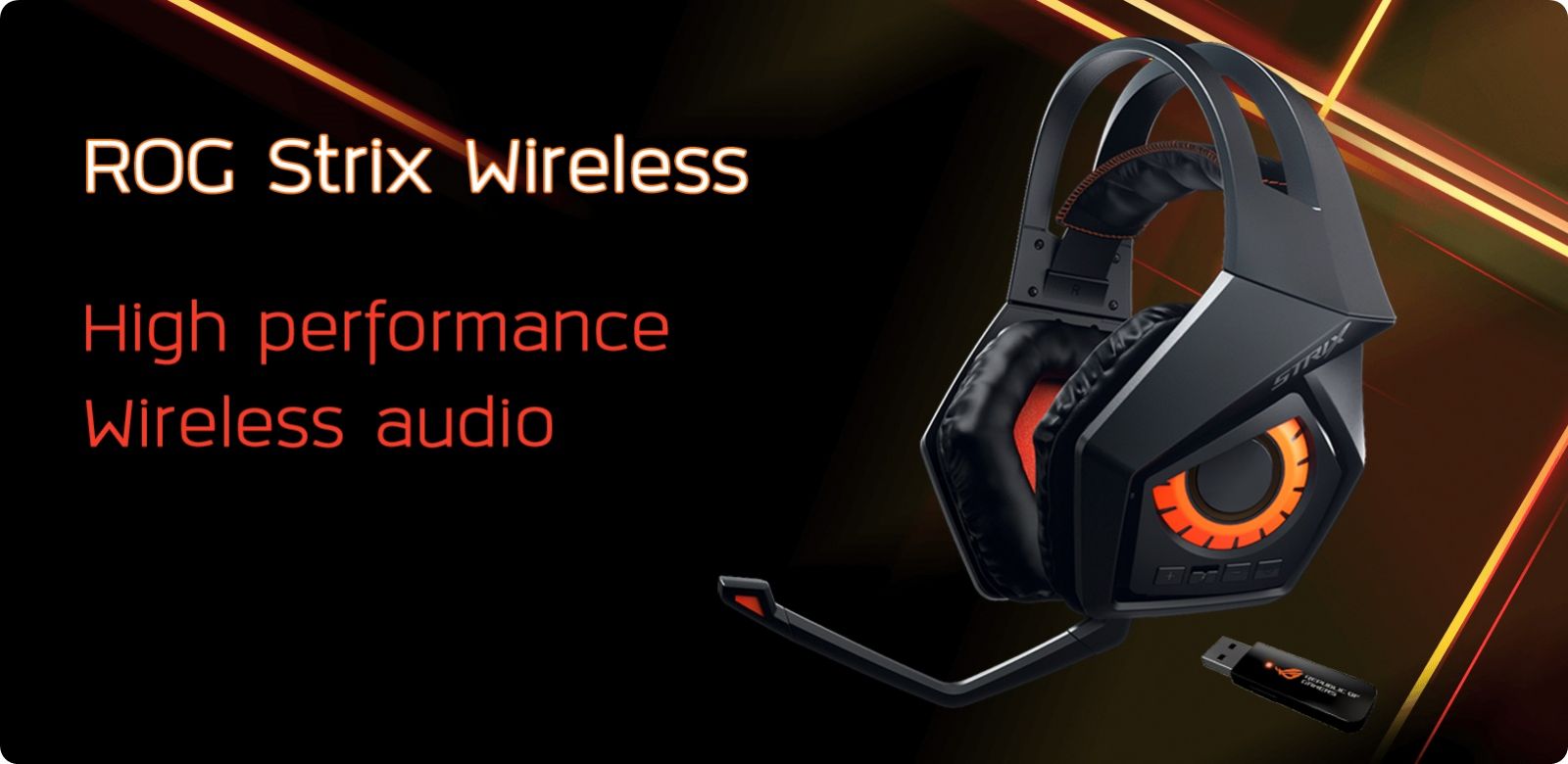 ขาย ASUS ROG Strix Wireless 7.1 Sound Gaming Headset ราคา 4,590.00 บาท
