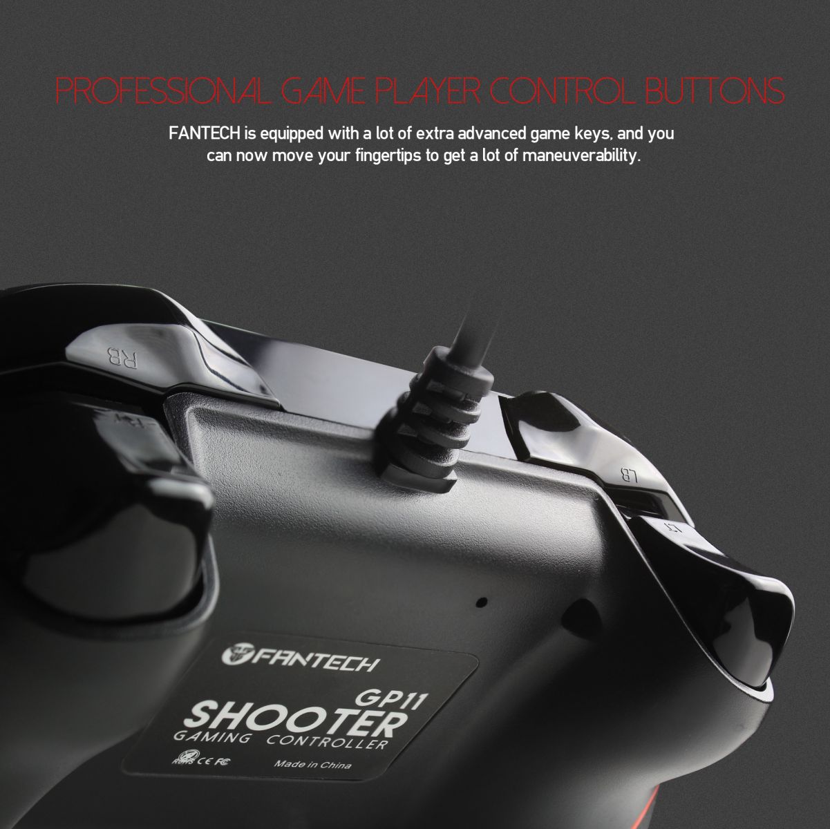 ขาย Fantech GP-11 Shooter JoyStick Analog (Black/Red) ราคา 490.00 บาท