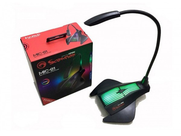 ขาย Marvo Scorpion Mic-01 RGB Microphone ราคา 350.00 บาท