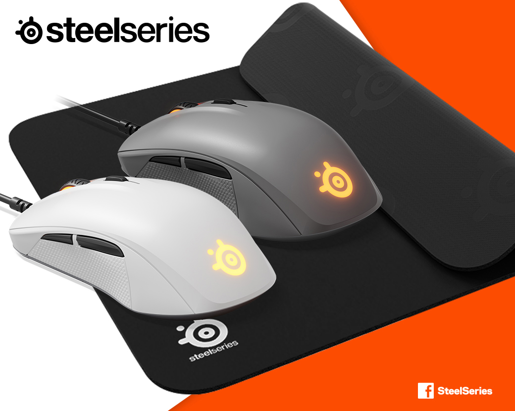 ขาย Steelseries Rival 110 RGB Gaming Mouse (Gray) ราคา 1,390.00 บาท