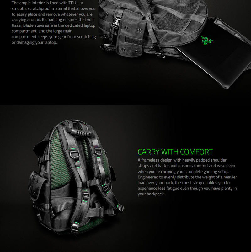 ขาย Razer Mercenary Gaming Backpack ราคา 4,090.00 บาท