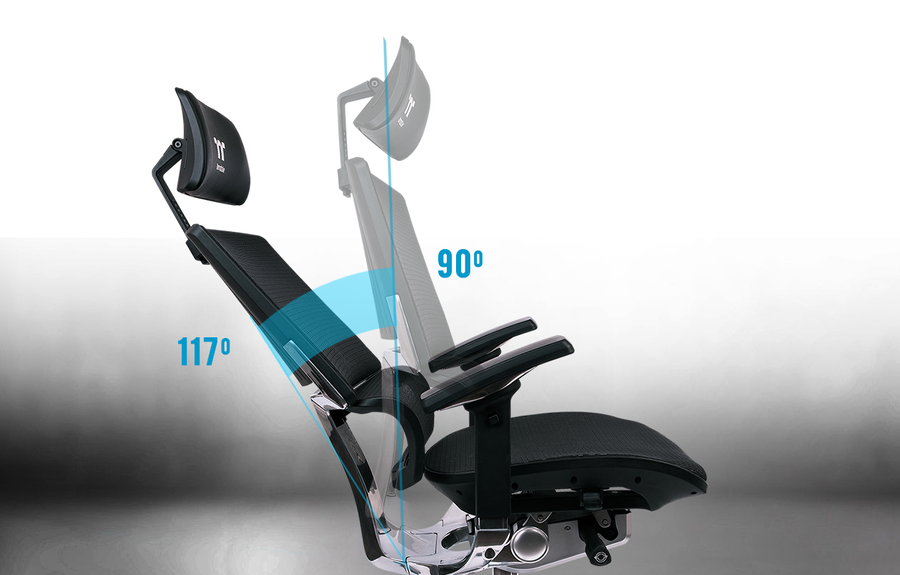 ขาย Thermaltake CYBERCHAIR E500 Ergonomic Gaming Chair - Black ราคา ...